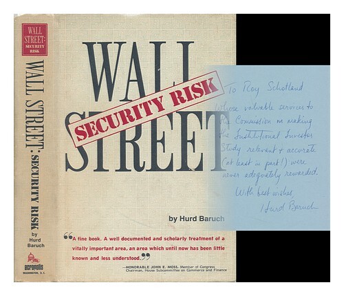 BATUCH, HURD Wall Street Security Risk 1971 Hardcover | eBay