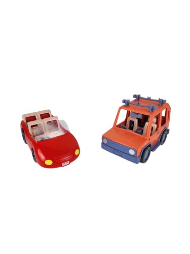 Disney Bluey Heeler SUV Car Jeep 4WD & Red Escape Convertible Moose ...