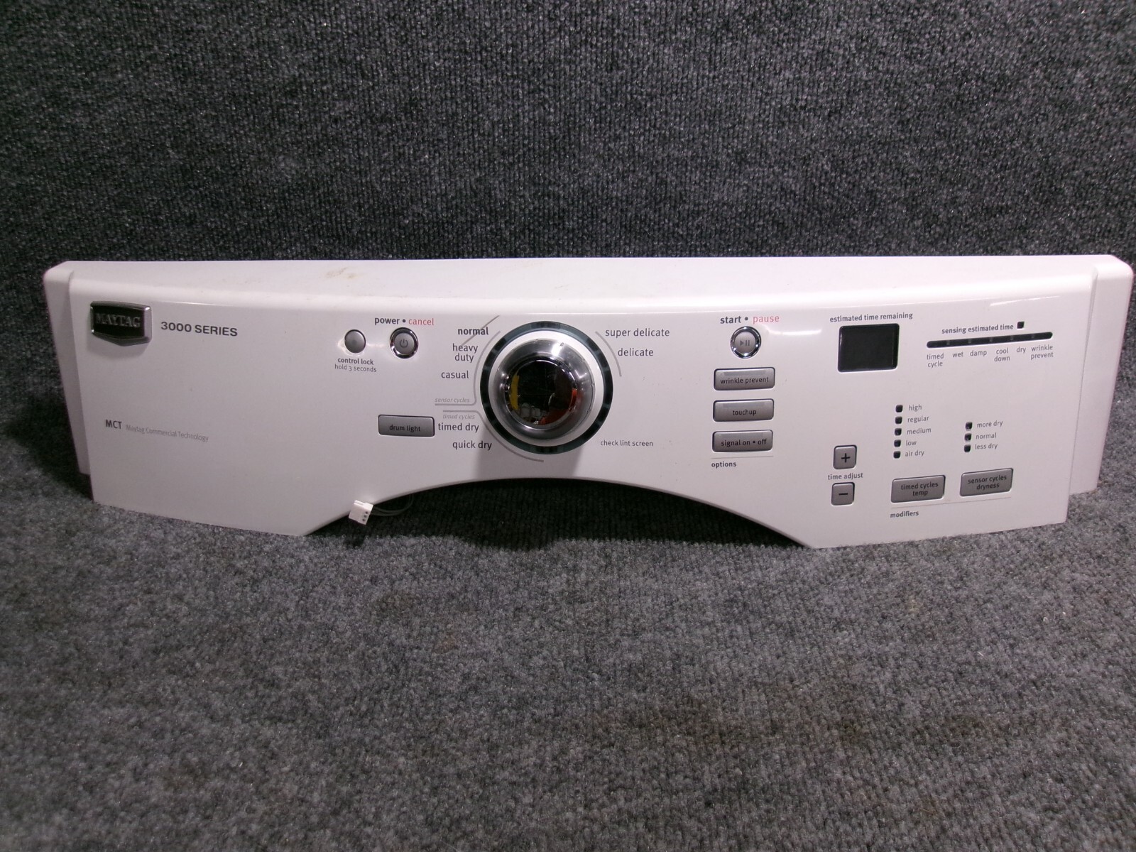 W10246748 MAYTAG DRYER CONTROL PANEL WITH USER INTERFACE & KNOB | eBay