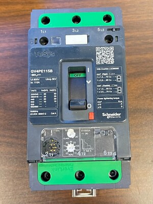 SCHNEIDER ELECTRIC Square D GV4PE115B Motor circuit breaker, TeSys GV4 ...