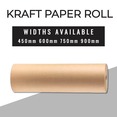 Kraft Paper Roll 80gsm Brown Packaging Width 450mm 600mm 750mm 900mm ...