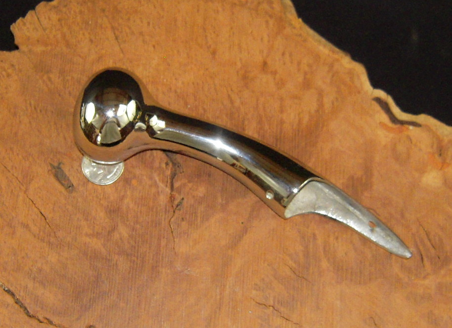 JWL (2) Hames Solid Brass Chromed Walking Stick Cane Handle 8" Long 3 ...