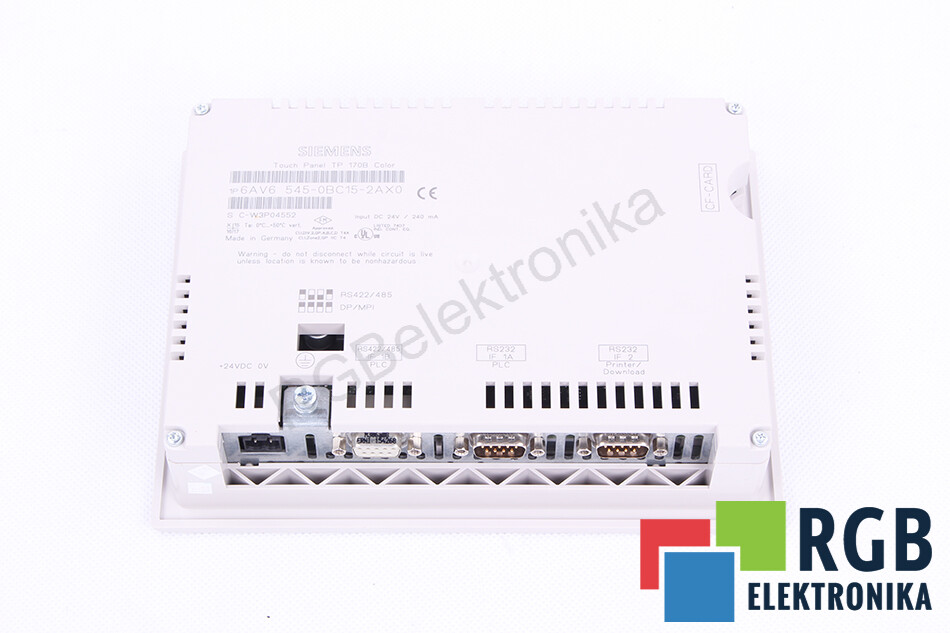 SIEMENS 6AV6545-0BC15-2AX0 6AV65450BC152AX0 BENUTZERSCHNITTSTELLE ID173 ...