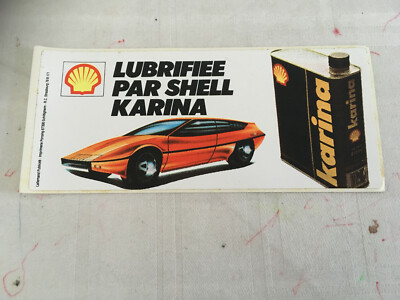 AUTOCOLLANT LUBRIFIEE PAR SHELL KARINA D11 | eBay