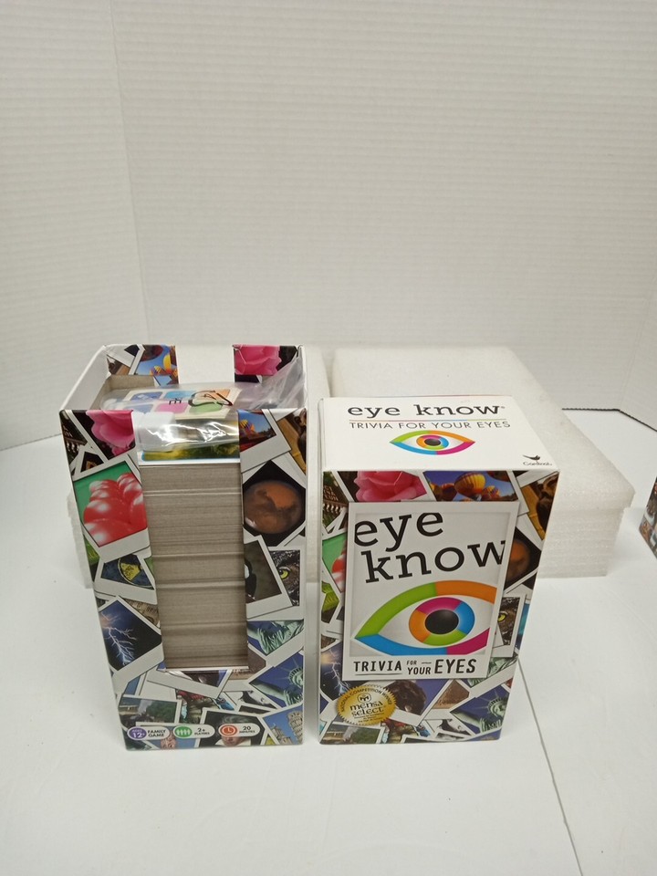Eye Know Trivia For Your Eyes 2+ Players ages 12+ Mensa Select | eBay