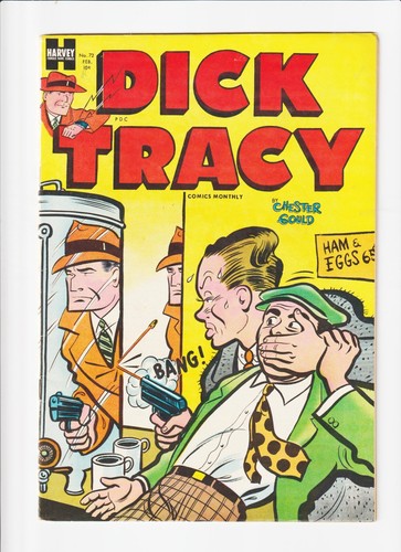 DICK TRACY #72 1954 HARVEL COMIC CHESTER GOULD STUNNING 8.5 / 9.0 PRE ...