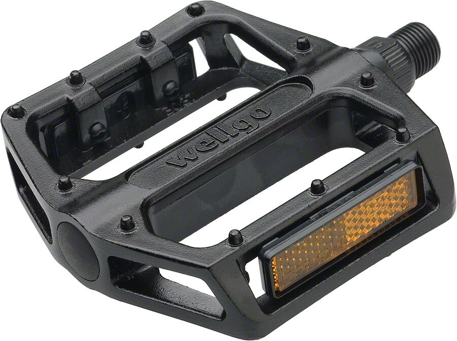 Wellgo B087 Pedals - Platform, Aluminum, 9/16", Black | eBay
