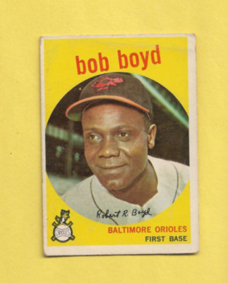 1959 Topps Bob Boyd #82 Baltimore Orioles VG- FREE SHIPPING | eBay