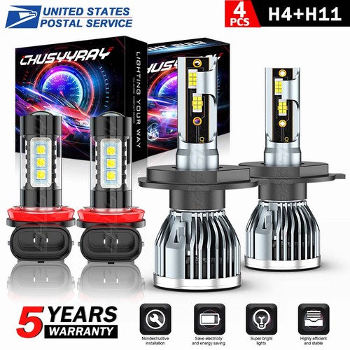 For Mazda 2 2011 2012 2013 2014 LED Headlight Hi/Lo Fog Light Bulbs ...