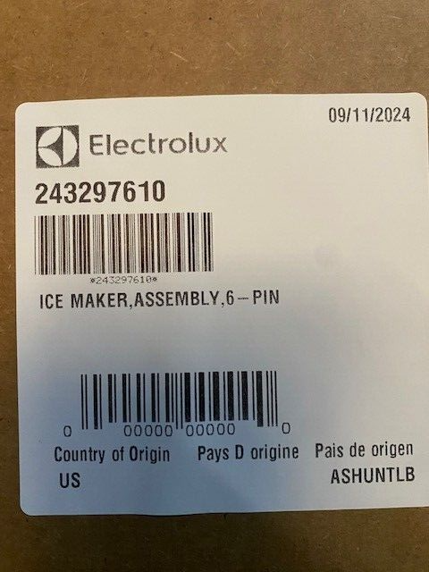 Genuine Electrolux / Frigidaire 243297610 Freezer Ice Maker (NEW) | eBay