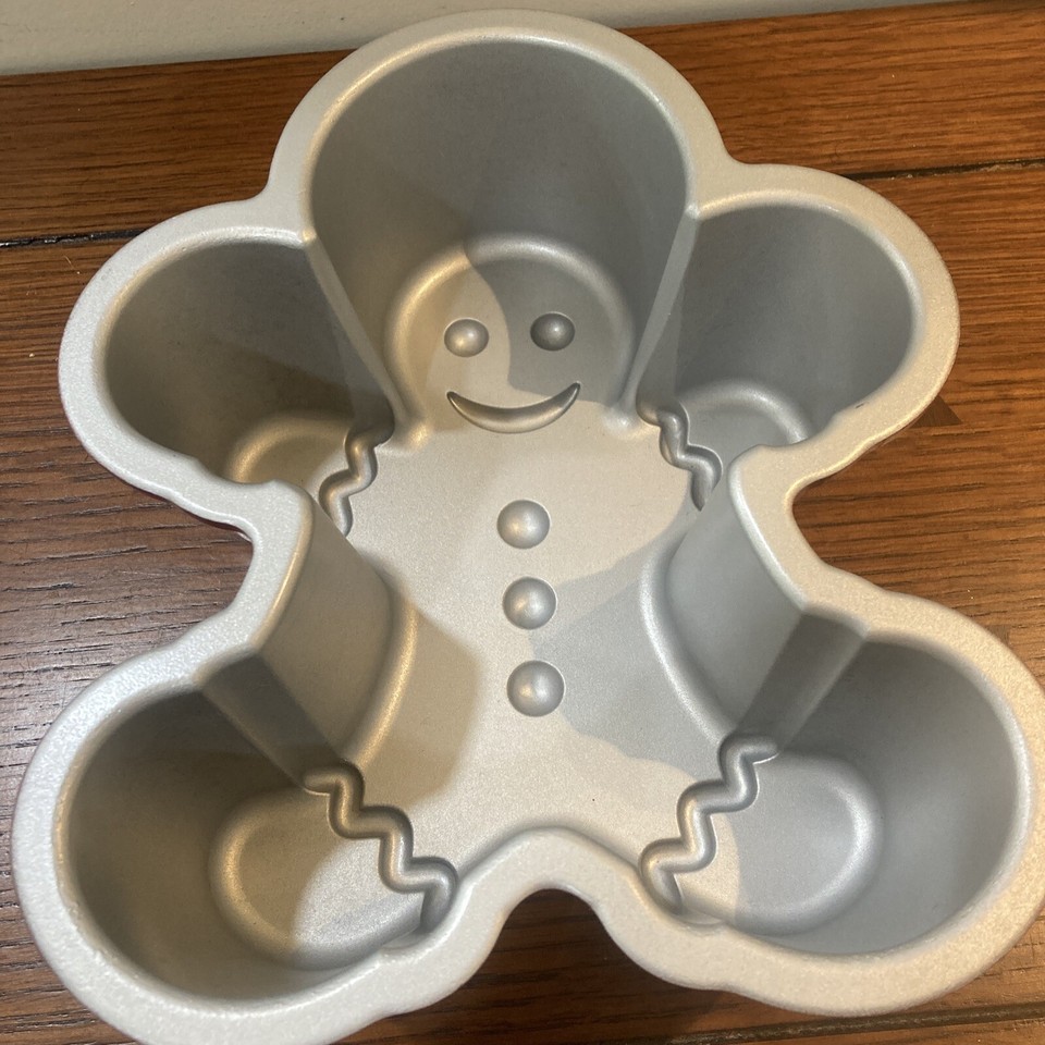 Nordic Ware Red Gingerbread Man Cake Pan-6 Cup | eBay