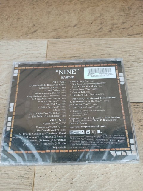 Nine [Original Broadway Cast] by Various Artists (CD, May-2003, 2 Discs ...
