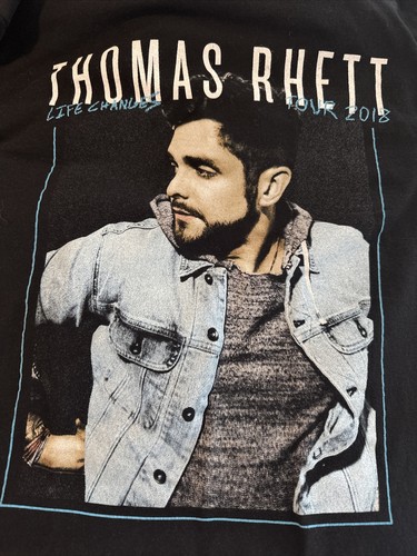 Thomas Rhett Tshirt Medium 2018 Life Changes Tour With Tour Cities 100% ...