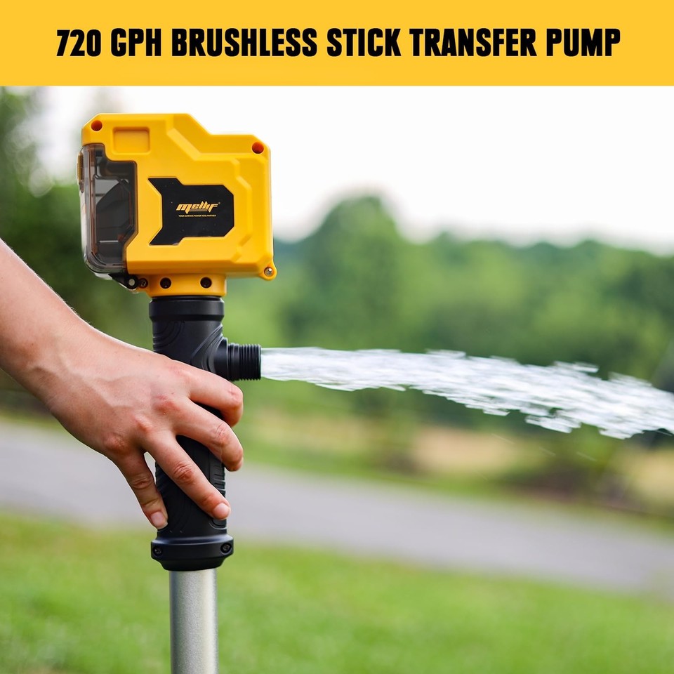 Brushless Stick Water Transfer Pump Compatible with Dewalt 20V Max ...