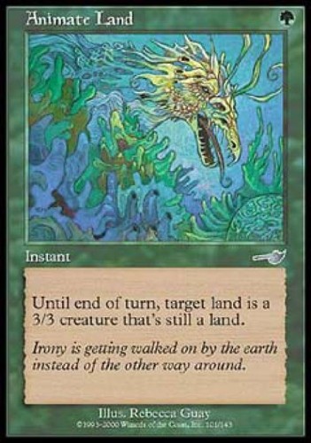 Animate Land -Foil Medium Play MTG Nemesis | eBay