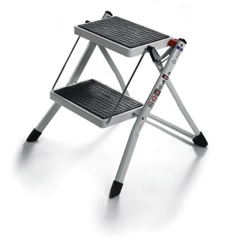 TWO STEP MINI STOOL LADDER POLDER WHITE LADDER | eBay