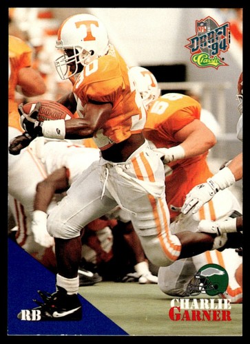1994 Classic NFL Draft CHARLIE GARNER #5 Eagles / UT Tennessee FREE ...