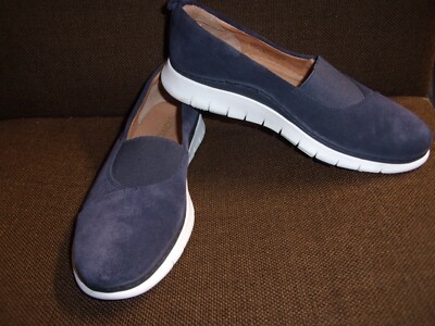 Vionic Women's Linden TVW5261 Slip on Round Toe Navy blue Leather ...