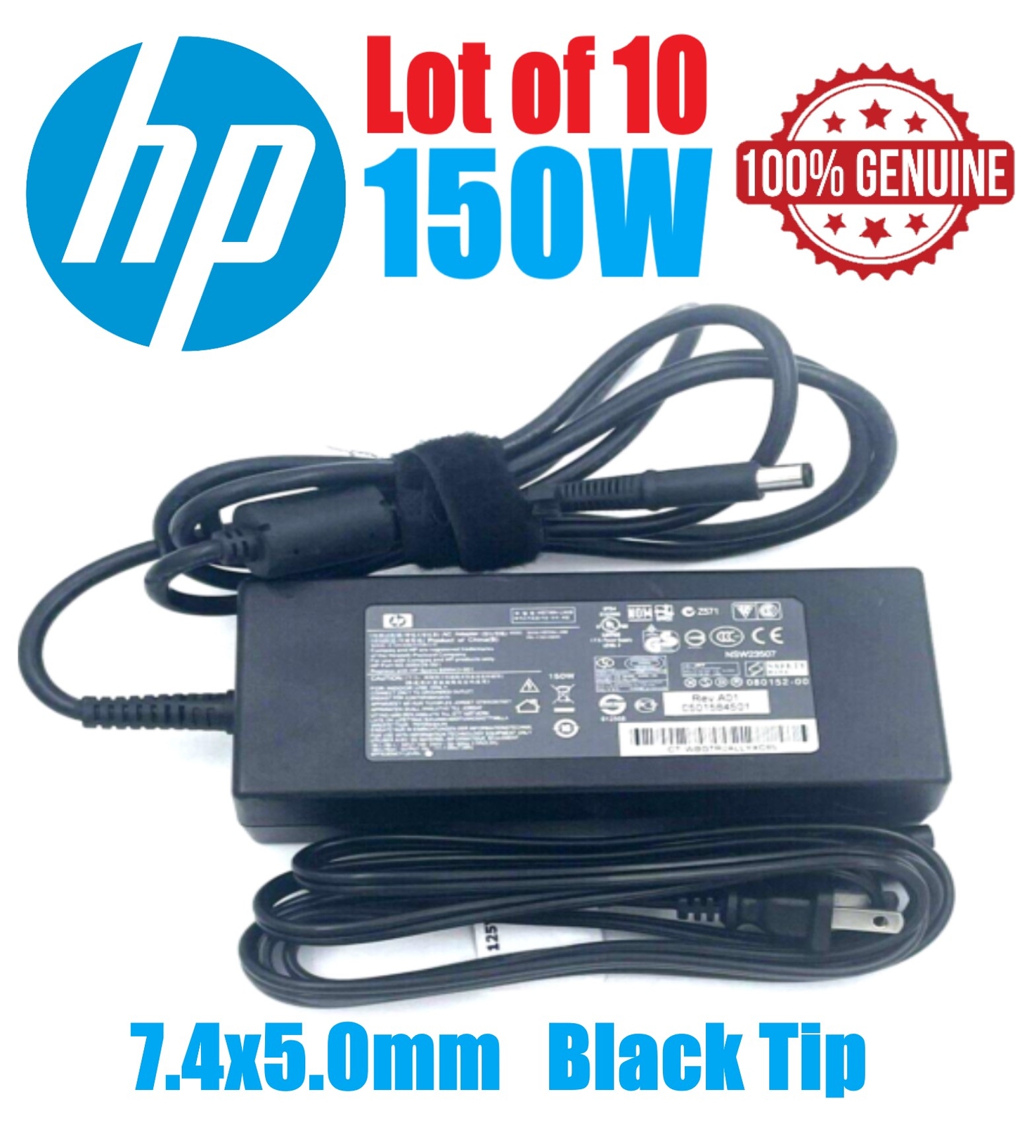 Lot 10 HP OEM 150W Adapter Charger 7.4mm Tip 463959-001 497288-001 ...