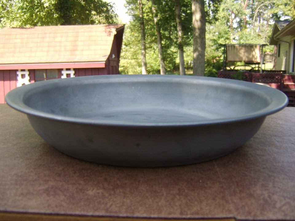 Large 13" Hand Crafted ASL Pewter Bowl with Museum Finish | eBay