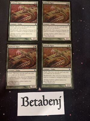 4x MTG Ambush Viper Innistrad (Playset) - Free ship over $25 | eBay