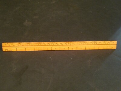 Vintage Triangle Wood Wooden Engineer Ruler Made In West Germany From ...