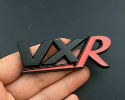 1x VXR metal Car Side Fender Rear Trunk Emblem Badge Decals (black red ...
