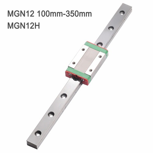 MGN12H 300mm/350mm Linear Slide Rail Guide Shaft Rod with 4Pcs Bearing ...