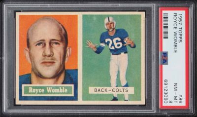 1957 Topps FB Card # 86 Royce Womble Baltimore Colts PSA 8 NM-MT | eBay