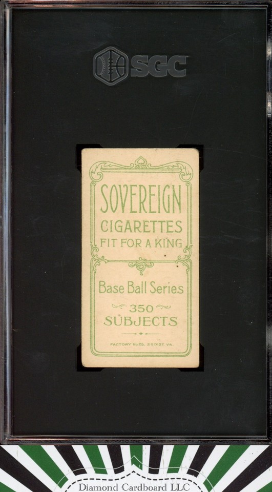 1910 T206 Sovereign 350 Ty Cobb Bat Off Shoulder SGC 3 VG [Only 5 ...