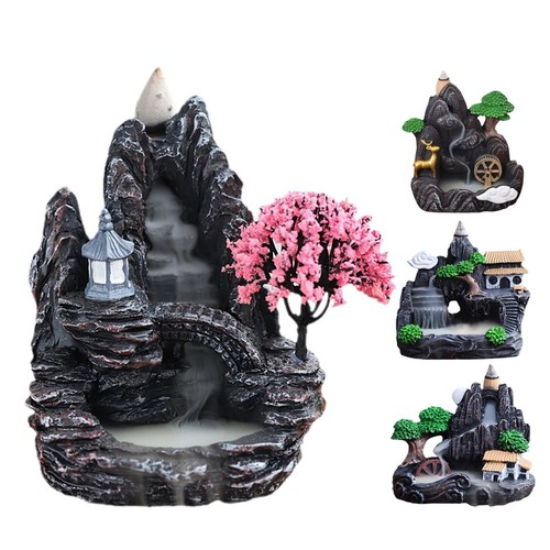 Ceramic Backflow Waterfall Incense Burner Holder Waterfall NO ...
