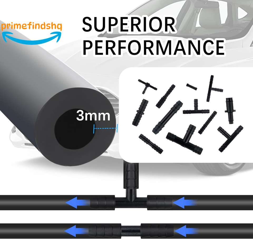 Multipurpose Vacuum Line Kit 6Pcs 5Ft Vacuum Hose Automotive+64Pcs ...