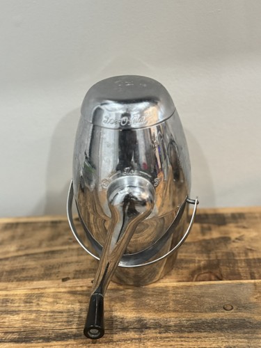 Vintage Rival Ice O Mat Bucketeer Chrome Ice Crusher Atomic Era Ice O ...