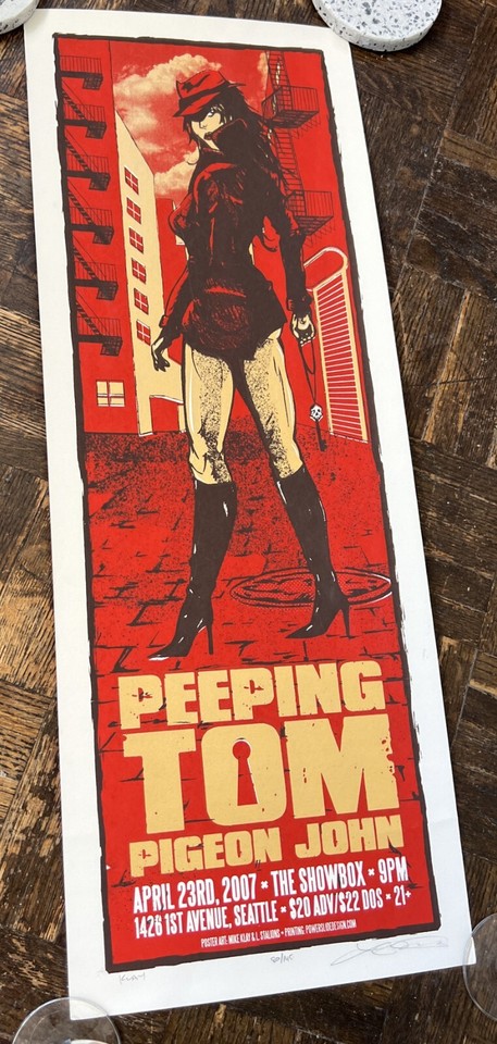 PEEPING TOM - CONCERT / TOUR POSTER LITHOGRAPH -APRIL 23, 2007 ...