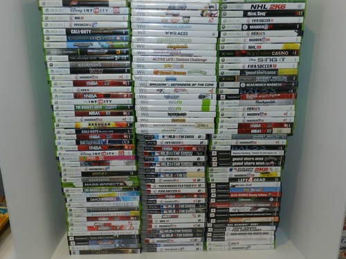 Lot of 355 Nintendo Wii Gamecube Microsoft XBOX 360 Playstation 2 PS2 U ...
