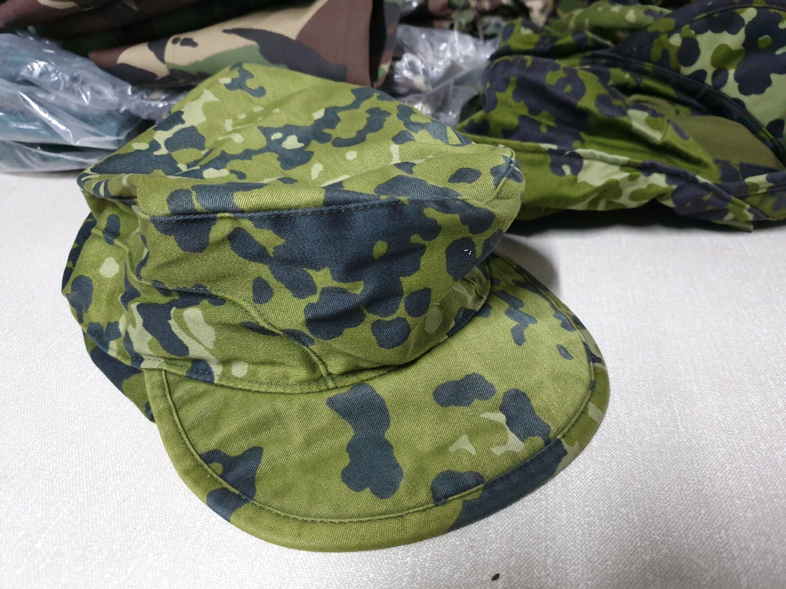 Genuine Danish Army M84 Flecktarn Camouflage Military Field Cap Sun ...