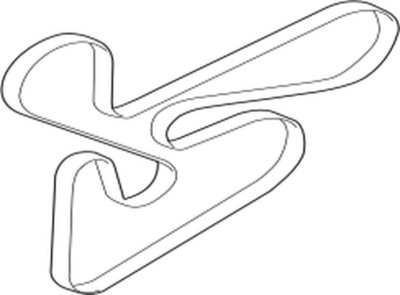 4451A123 Mitsubishi Belt, alternator & others 4451A123, New Genuine OEM ...