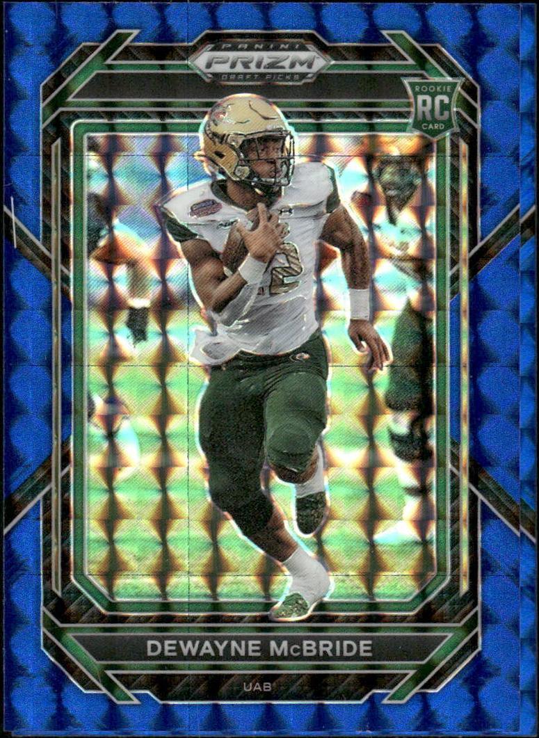 2023 Panini Prizm Draft Picks - DeWayne McBride #131 Blue Finite Prizm ...