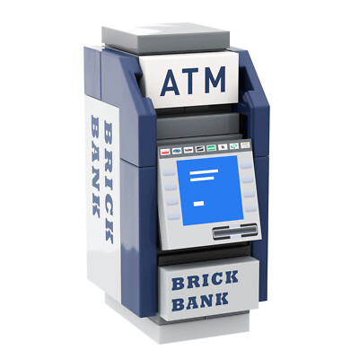 NEW Brick Bank ATM - Custom Set - Custom Printed - Brick City - MOC ...