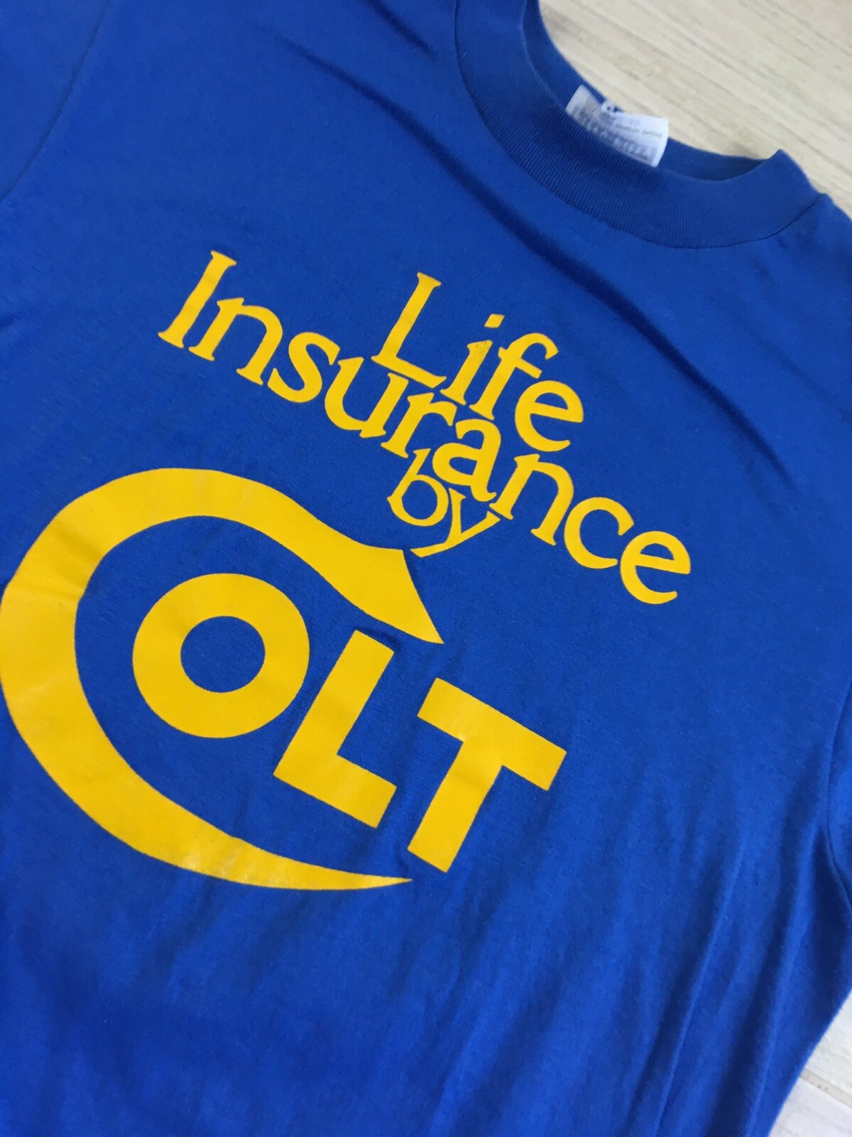 Vintage Hanes T Shirt Life Insurance Bu Colt Size Sma… - Gem