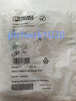 1 PCS NEW Phoenix round connector SACC-M 8FS-3CON-M-SW 1506888 IN BOX # ...
