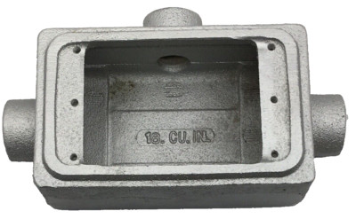 FSCT-1-50-A APPLETON SINGLE FACE X 2-INCHCH 1 GANG 3 HUB LOCATION SIDE ...