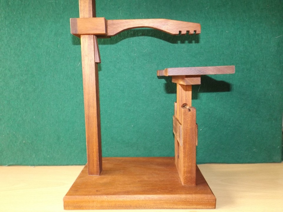 Clock repairers movement test stand Fusse, wall, Westminster French ...