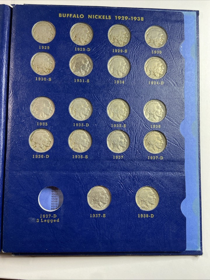Complete 64 Coin BUFFALO NICKEL SET Nice Original Dates Collection! | eBay