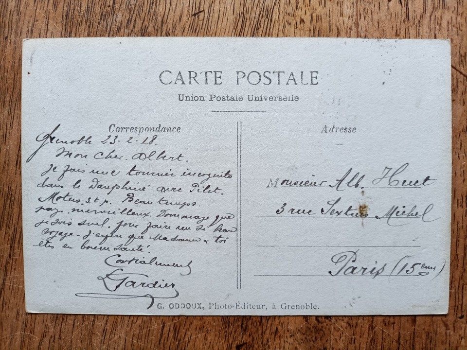 (sport d'hiver, ski) Tirage argentique de Gustave ODDOUX. Saut au ...