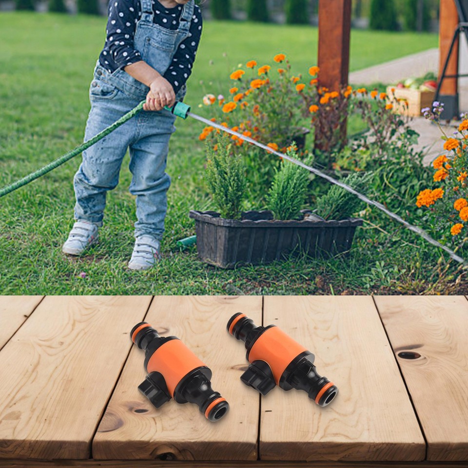 Efficient In line Faucet Tap Valve Connector for Garden Hose Pipe (2pcs ...