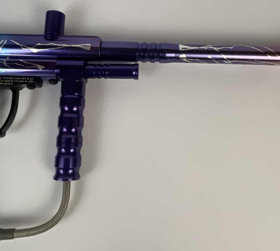 Spyder Flash Paintball Gun E Marker Purple Blue Parts Or Repair ...
