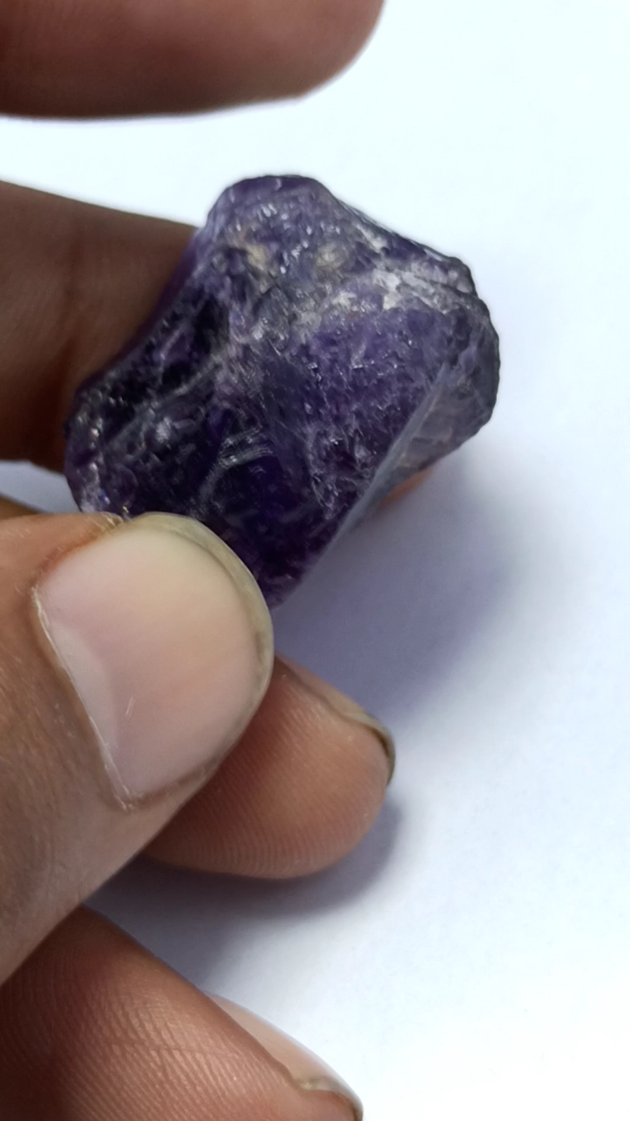 Raw Stone Amethyst Gemstone 66 Carat Amethyst Rough Stone Purple Color ...