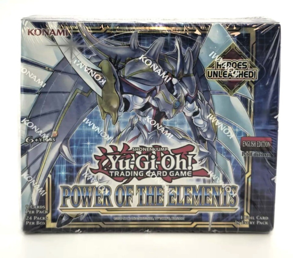 Konami Yu-Gi-Oh! TCG Power of the Elements Booster Box - Case of 12 ...
