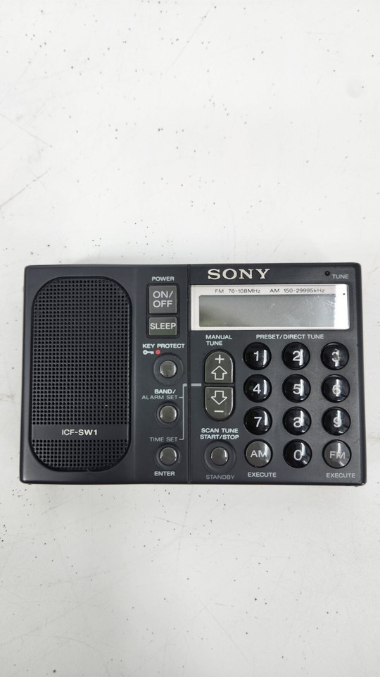 Vintage Sony Shortwave Radio Receiver Kit with Antenna, Adapter & Case ...